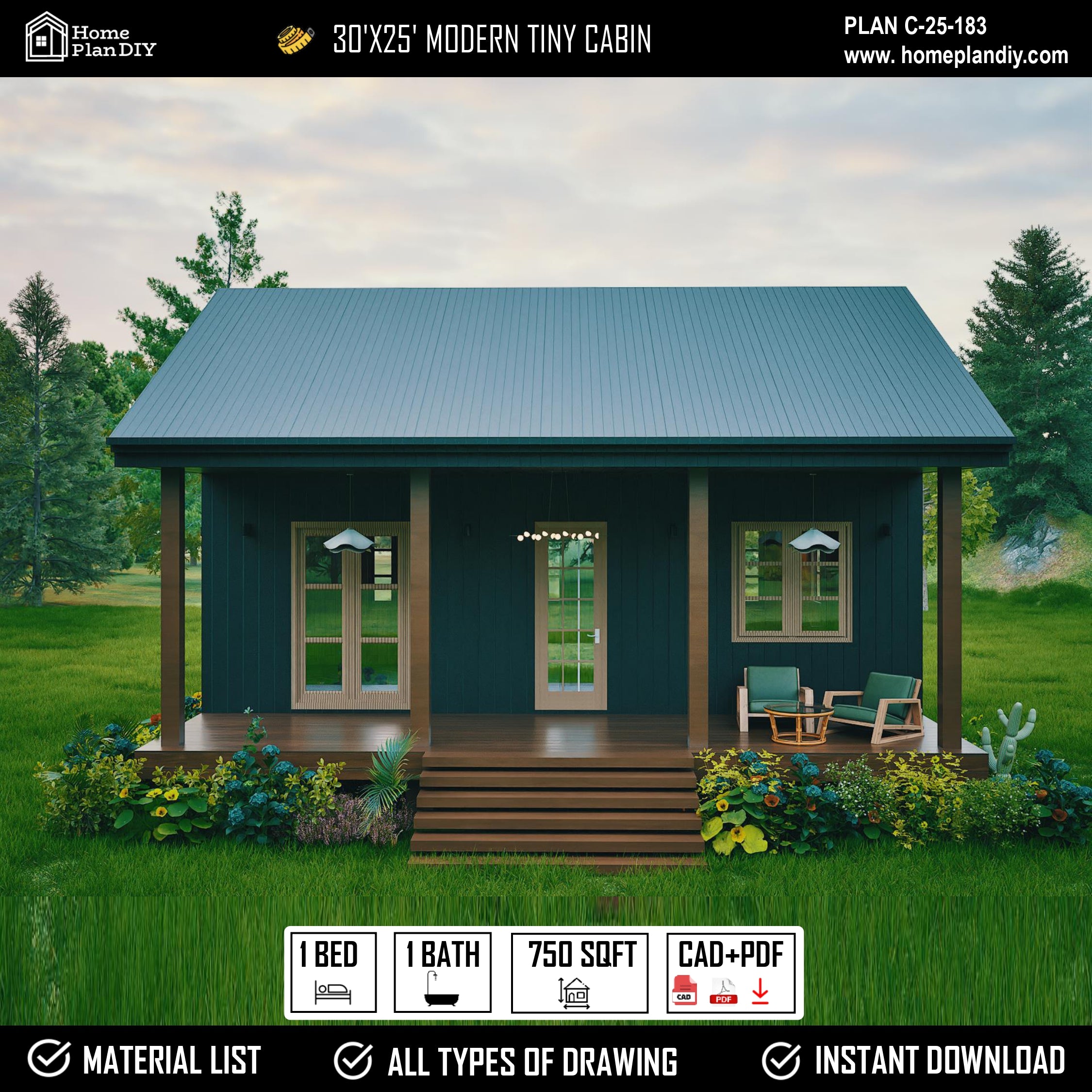 Modern Small House Plans | Efficient Home Designs – Home Plan DIY